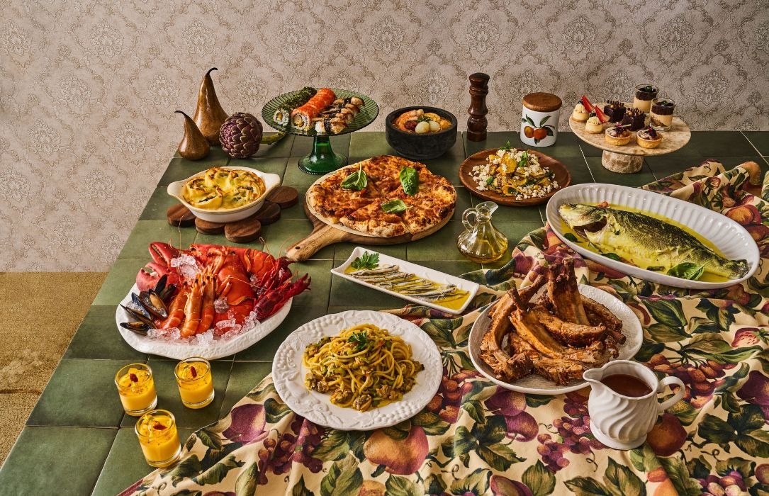 LUCE | International buffet spread with Italian specialties | Home